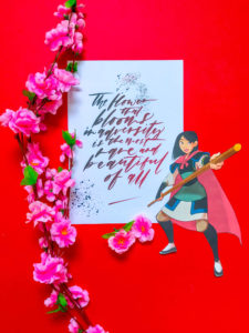 Mulan Calligraphy: Trace Your Movie Quote - PositiveLeePeilin