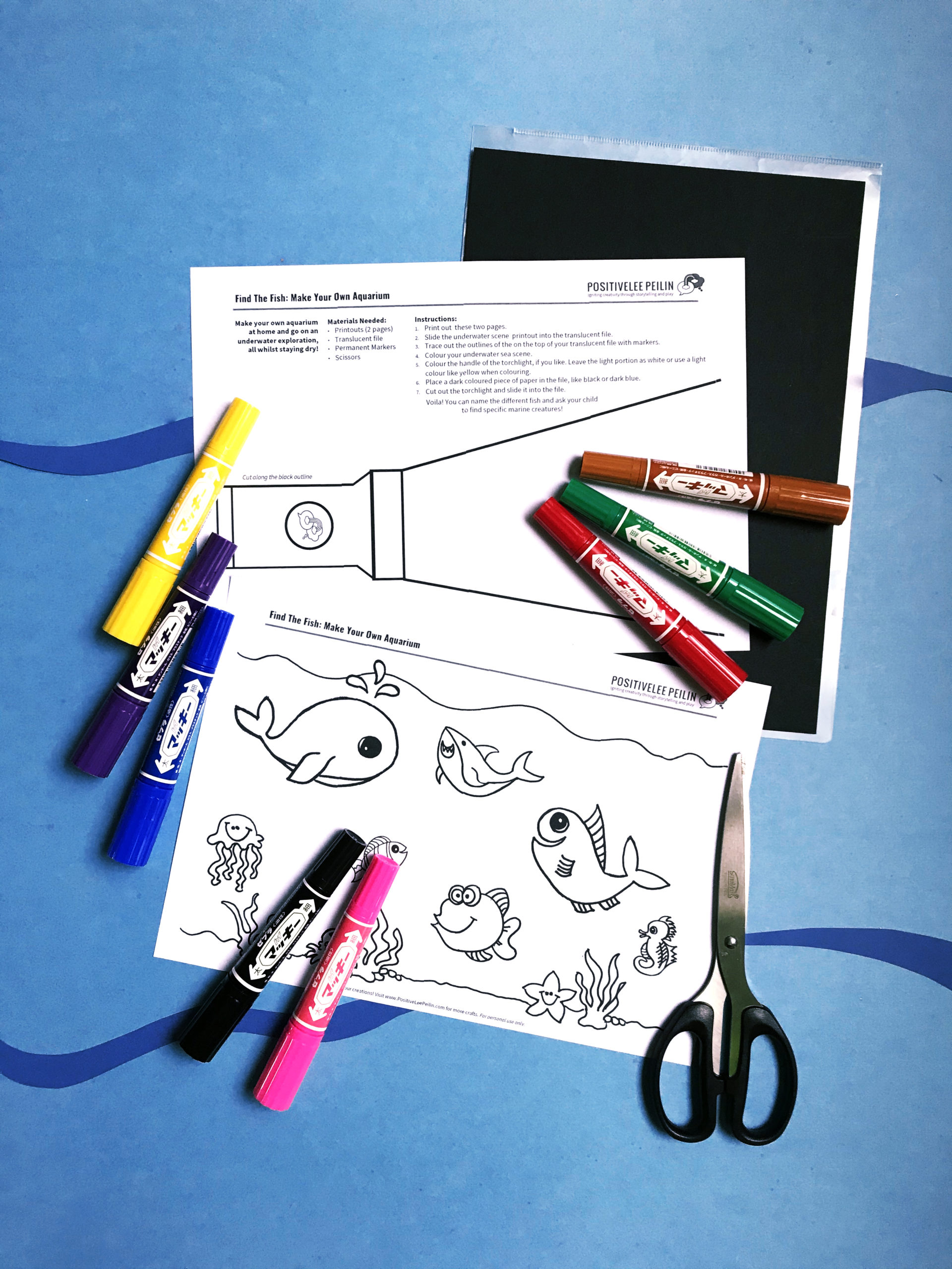 Ocean Torchlight DIY Craft to Find Your Fish! - PositiveLeePeilin