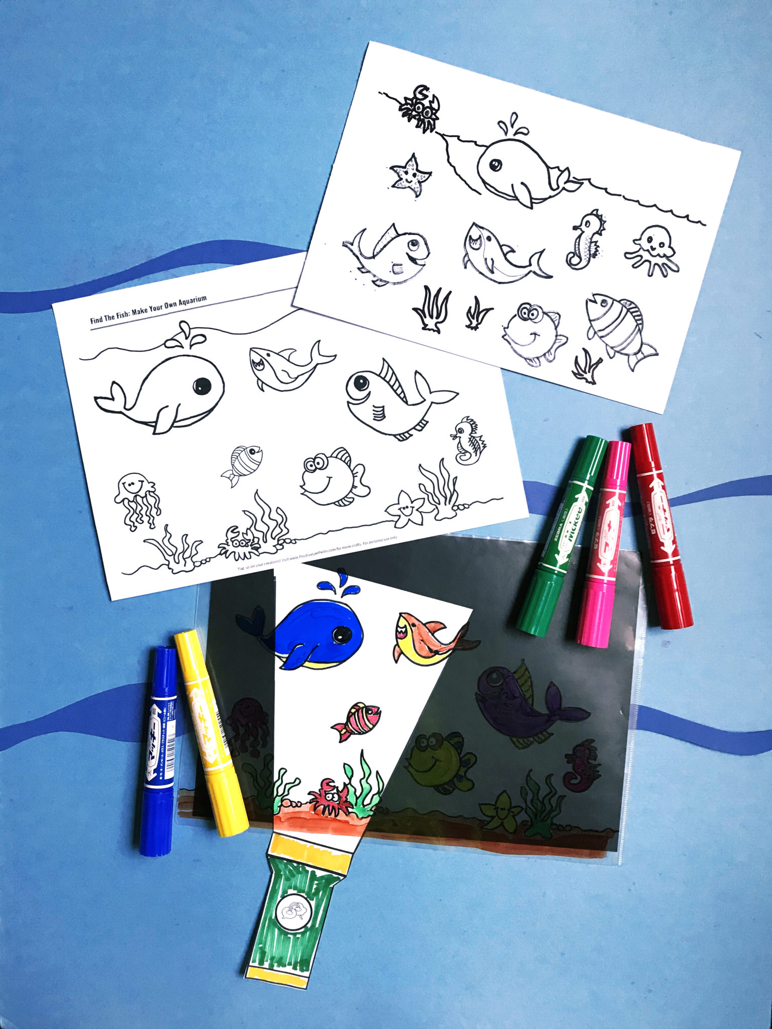 Ocean Torchlight DIY Craft to Find Your Fish! - PositiveLeePeilin