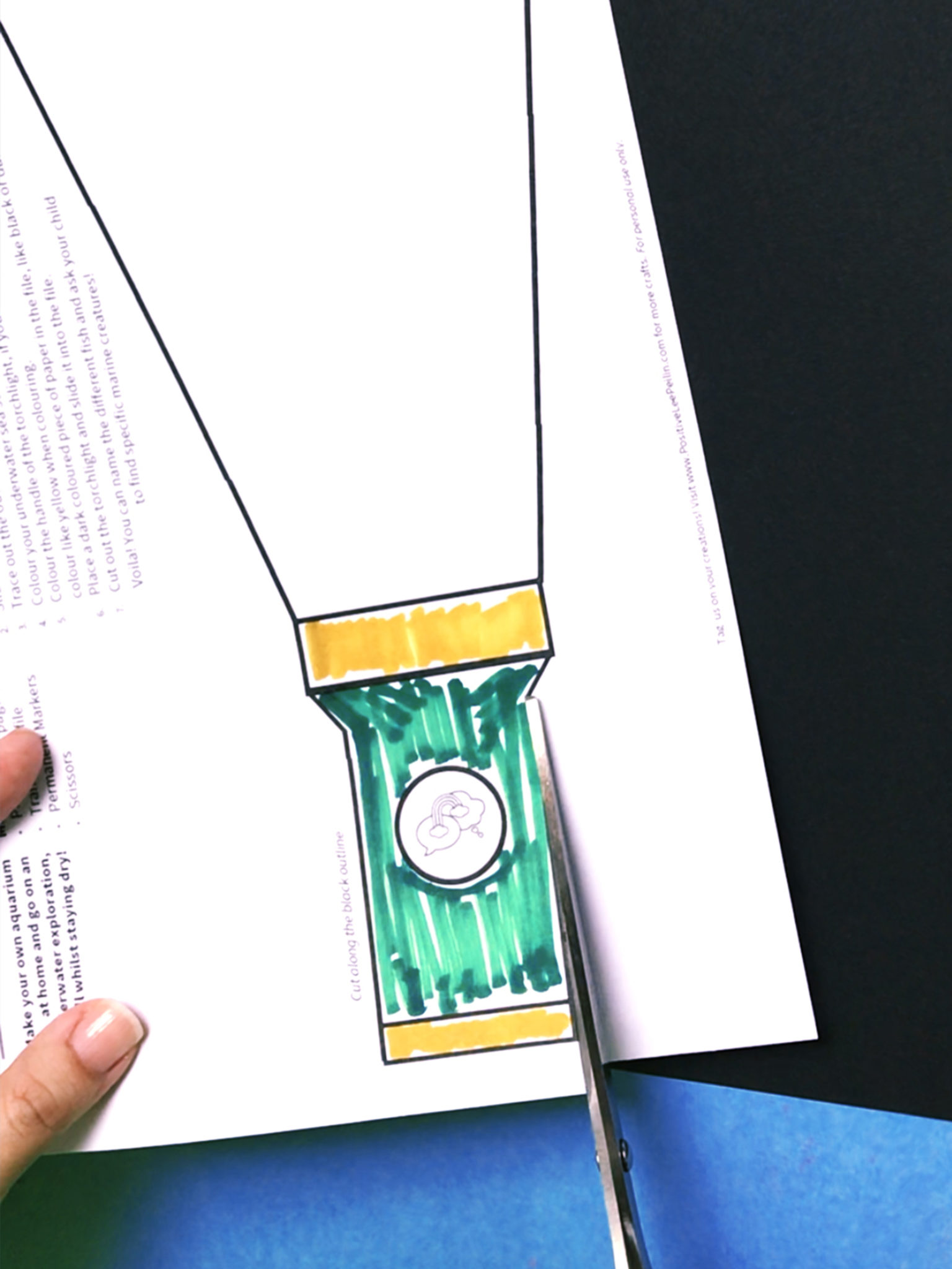 Ocean Torchlight DIY Craft to Find Your Fish! - PositiveLeePeilin